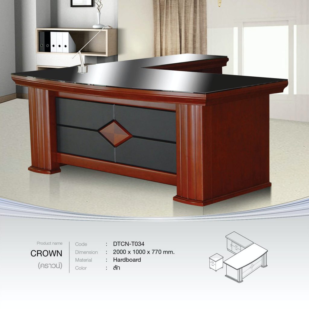 โต๊ะคอมพิวเตอร์พร้อมคีย์บอร์ดและที่วาง CPU MD-001 - ninetdfurniture.com