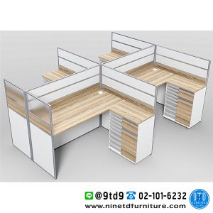 โต๊ะทำงานกลุ่ม WORKSTATION NL-432B - ninetdfurniture.com