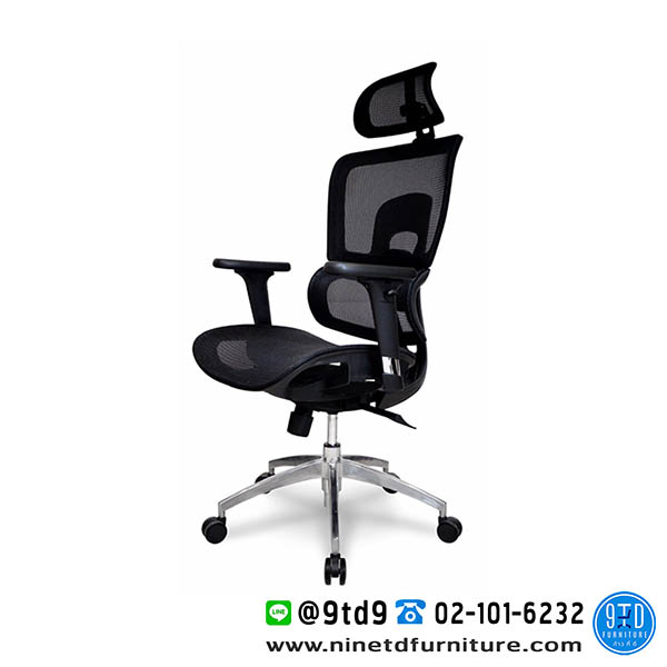 เก้าอี้ทำงานเพื่อสุขภาพ พนักพิงสูง "MERSEUSE" PL-189 - ninetdfurniture.com