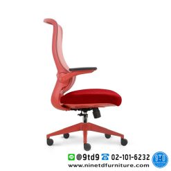 เก้าอี้สำนักงานพนักพิงสูง มีเท้าแขน รุ่น TULIP - ninetdfurniture.com